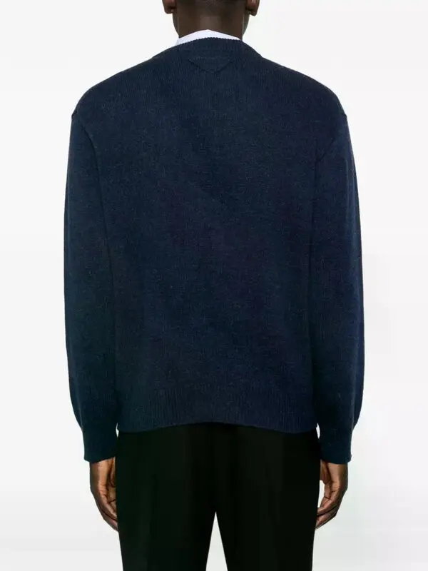 Prada Triangle-logo Knit Sweater