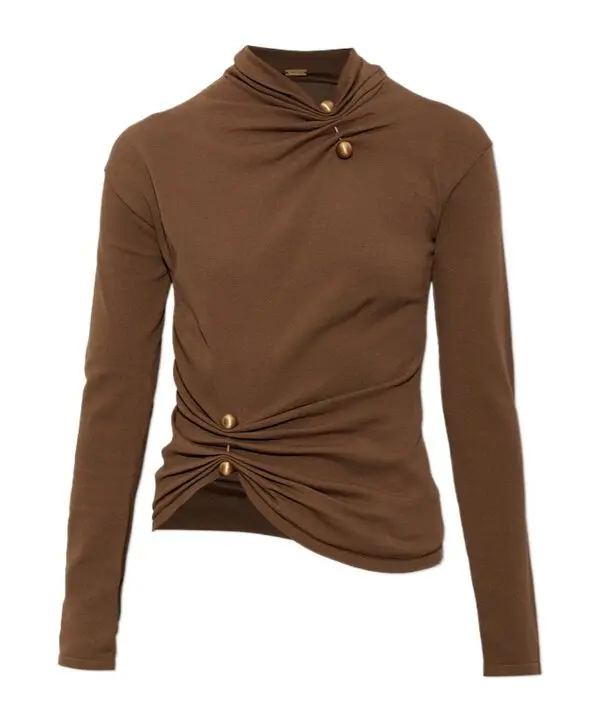 Cult Gaia Long-sleeved Top - Brown