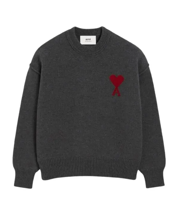 AMI Paris Long-sleeve Knit Top - No