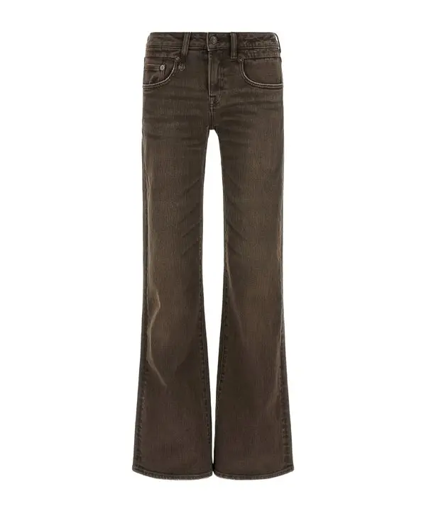 R13 Boy Flare' Denim Jeans - Black