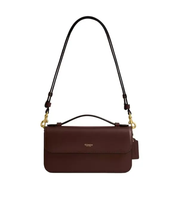 COACH New York Elora Top Handle Crossbody Bag - Brass/maple