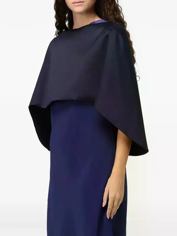 Alberta Ferretti Satin-finish Cape