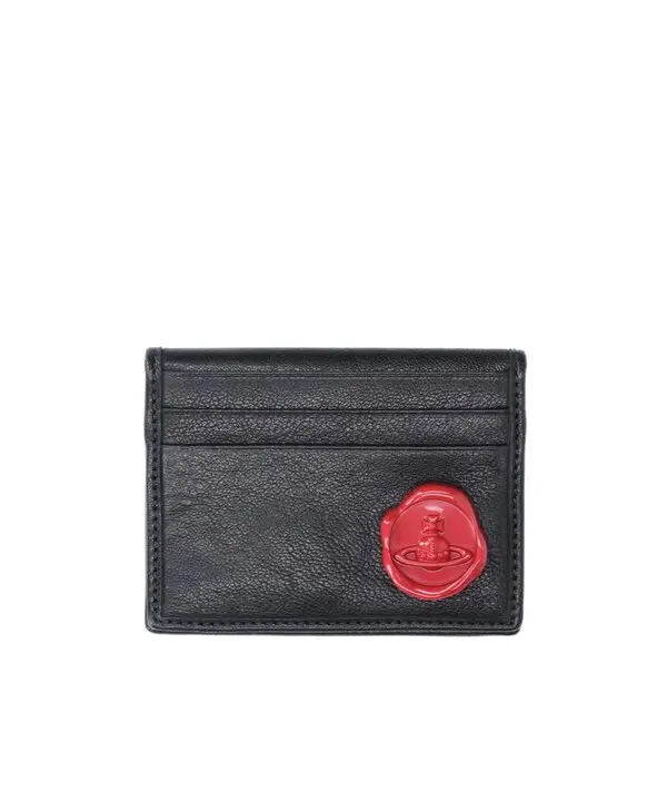 VIVIENNE WESTWOOD Bifold Calfskin Card Pack - Black