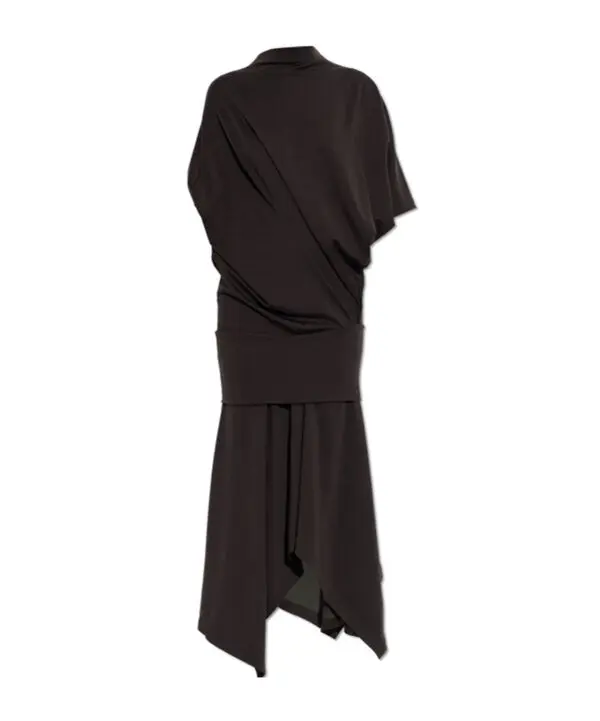 LEMAIRE Twisted Asymmetrical Midi Dress - No