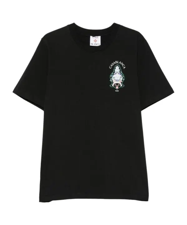 Casablanca Logo-print T-shirt - Black