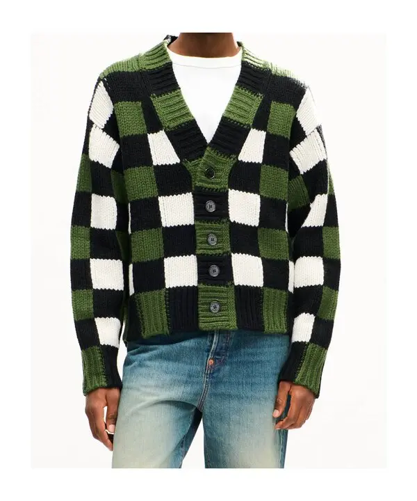 Kenzo Checks' Cardigan In Wool
