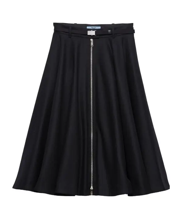Prada Skirt Re-wool - Black