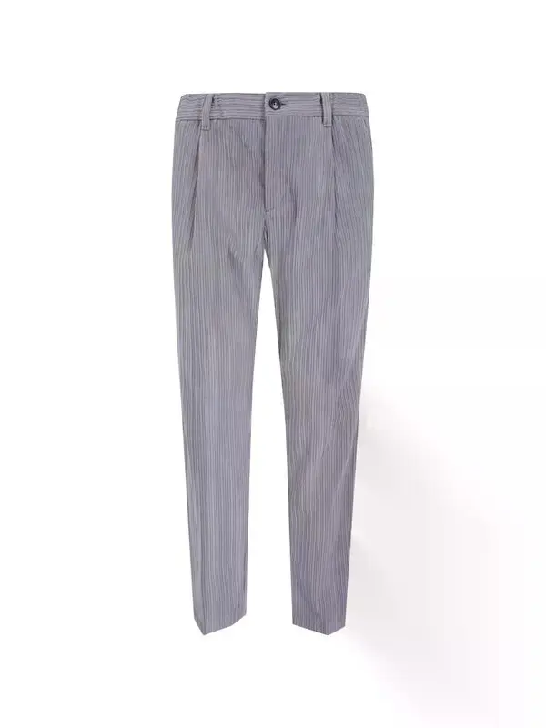 Herno Pleated Corduroy Trousers - Grey