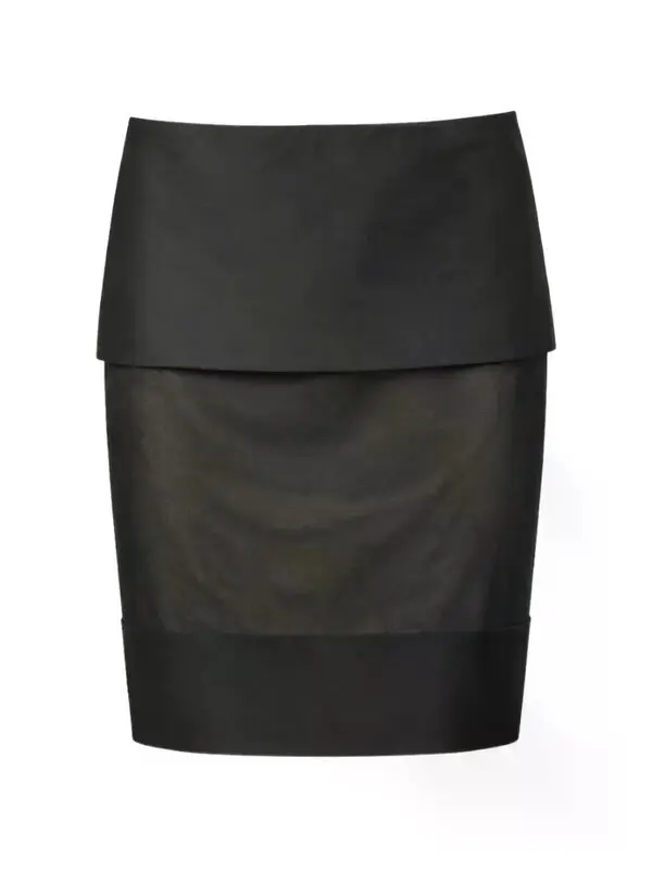 Christian Wijnants Patchwork Saros Midi Skirt - Black