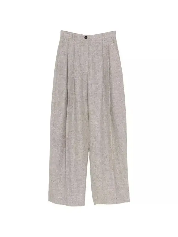 Emporio Armani Pleated Trousers - Brown
