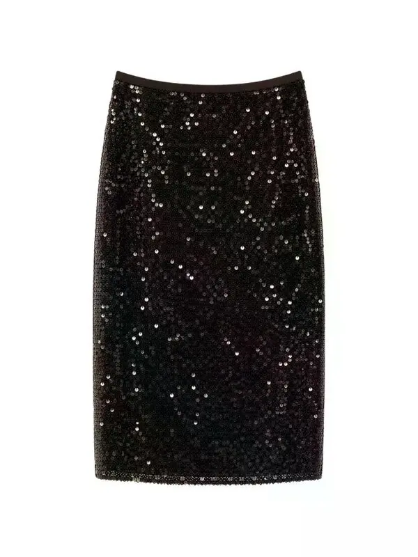 ROBERTO COLLINA Sequin-embellished Midi Skirt