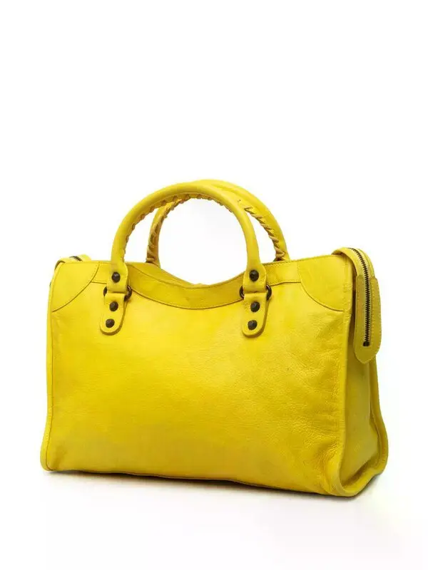 Balenciaga 2000-2010 Lambskin Motocross Classic City Satchel