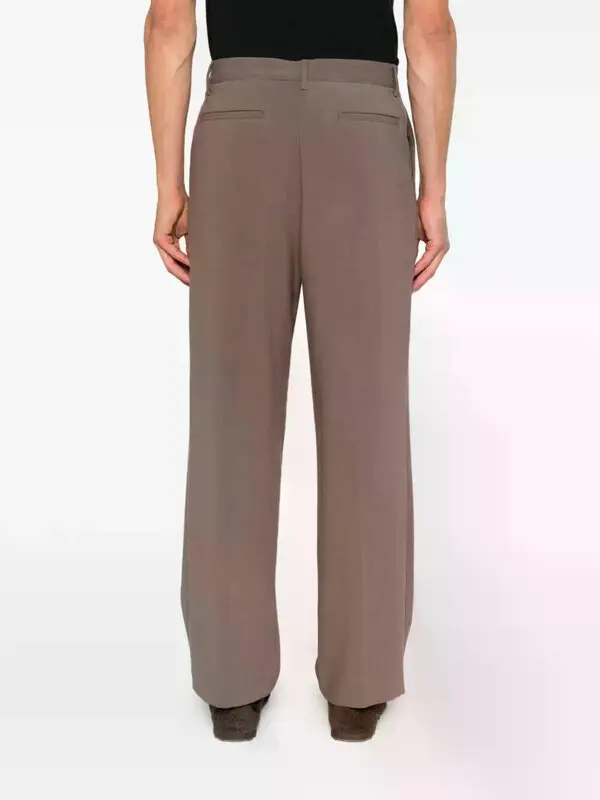 Imperial Pleated Straight-leg Trousers