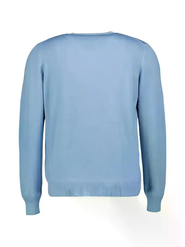 GRAN SASSO Crew-neck Long-sleeve Sweater - Blue