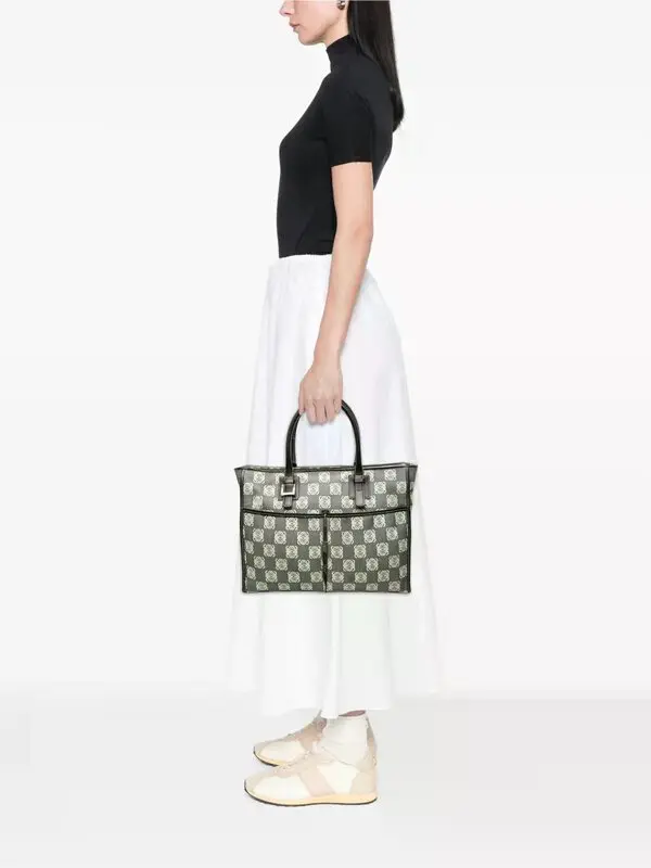 Loewe 2004 Anagram Canvas Tote Bag