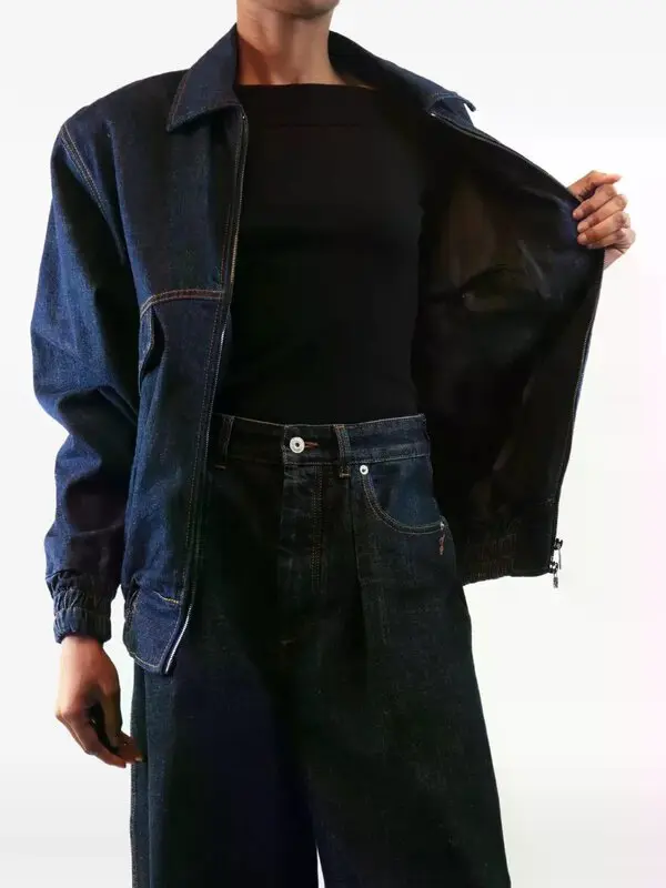 Magda Butrym Oversized Denim Bomber Jacket