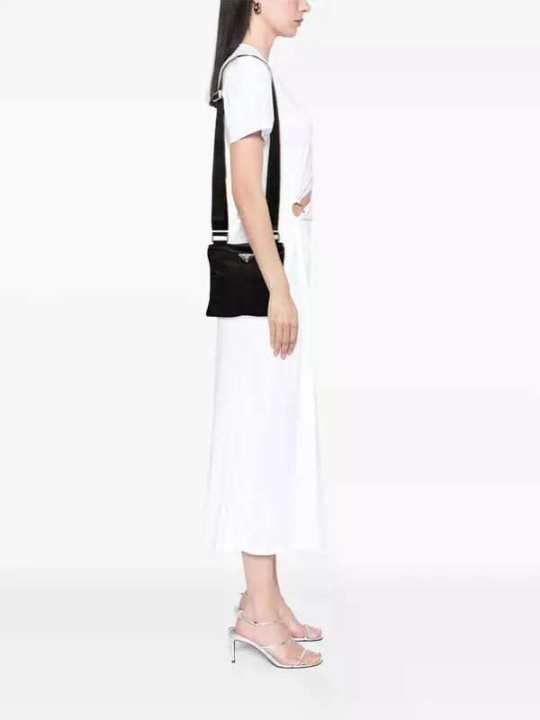 Prada 2000-2013 Tessuto Zip Top Crossbody Bag