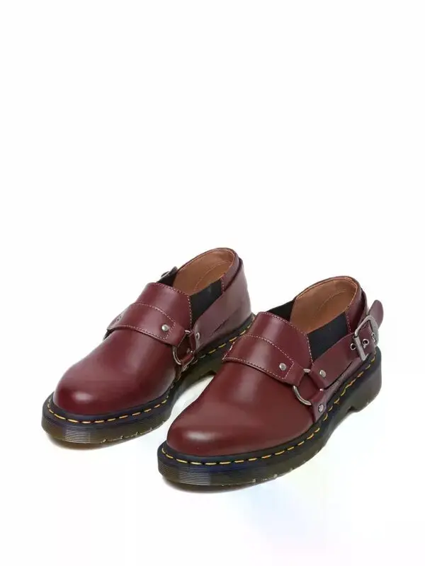 Dr. Martens X Comme Des Garçons Harvey Buckle-strap Shoes - Red
