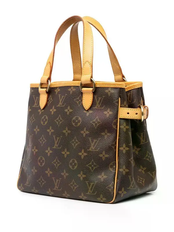 LOUIS VUITTON 2005 Monogram Batignolles Vertical Pm Handbag - Brown