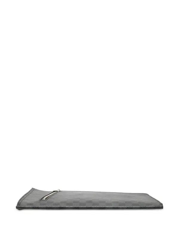 LOUIS VUITTON 2012 Damier Graphite Poche Documents Portfolio Clutch Bag