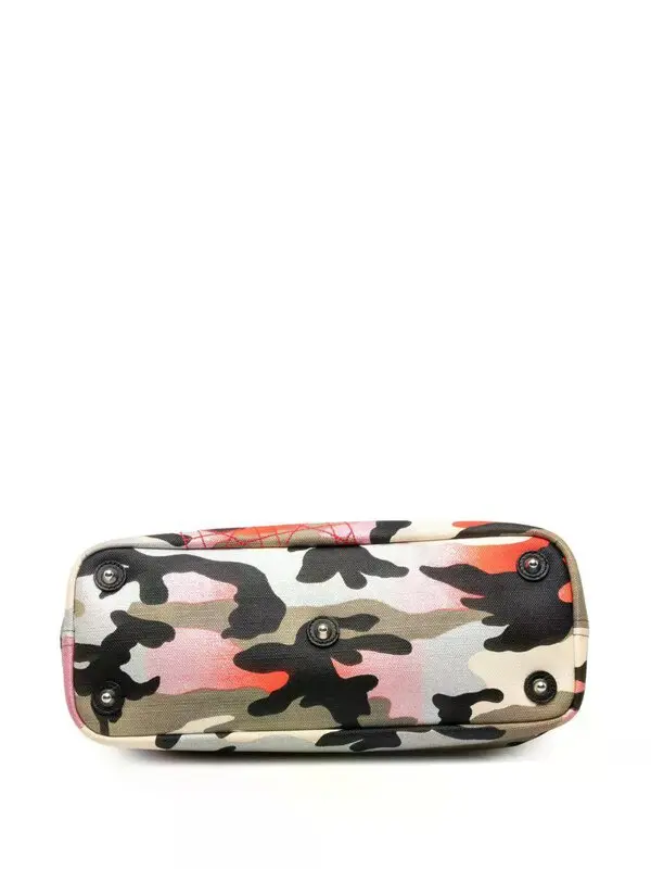 Dior 2011 Anselm Reyle Medium Canvas Camouflage Tote Bag