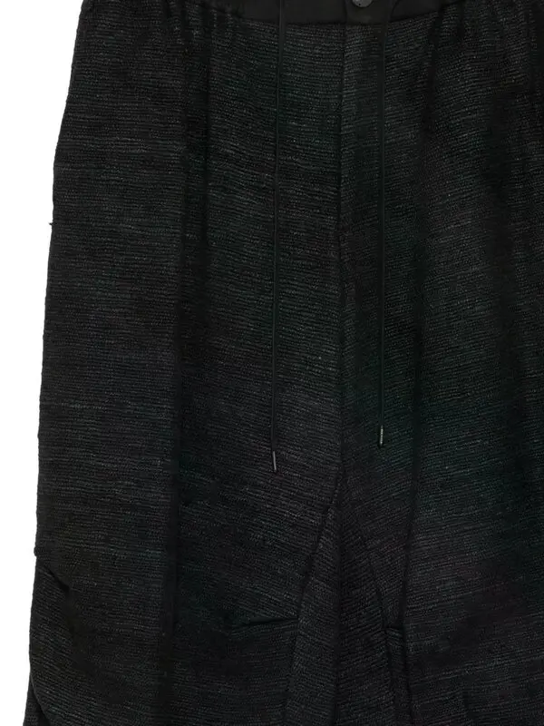 DEVOA Drawstring Wool Trousers