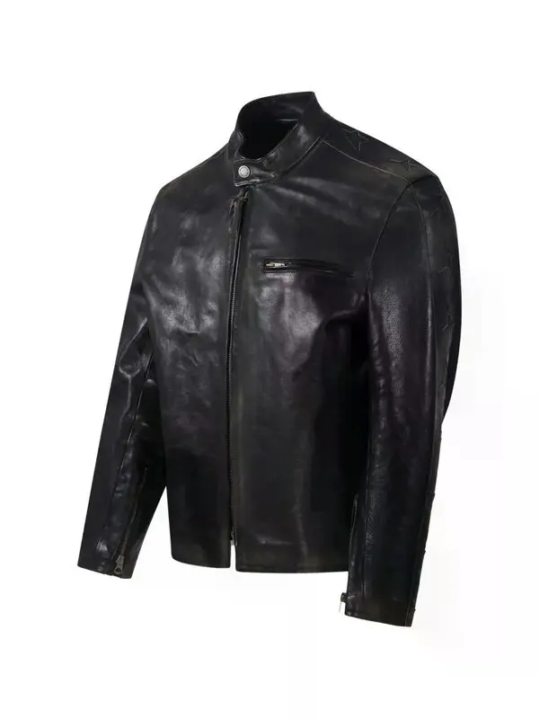 GOLDEN GOOSE Leather Biker Jacket