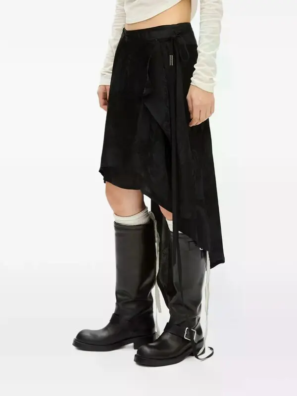 ANN DEMEULEMEESTER Paisley-jacquard Asymmetric Skirt