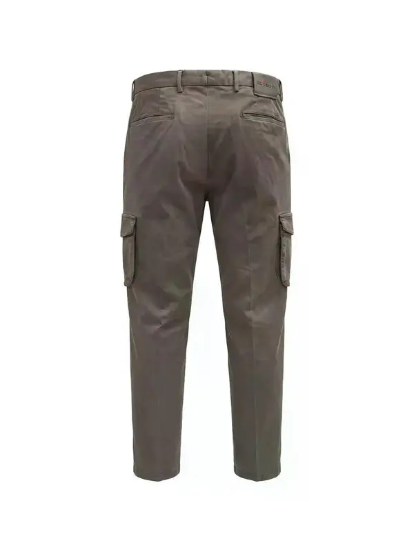 Kiton Logo-patch Cargo Pants - Grey
