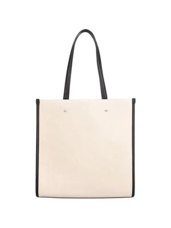 JIMMY CHOO Logo-print Canvas Tote Bag - Neutrals
