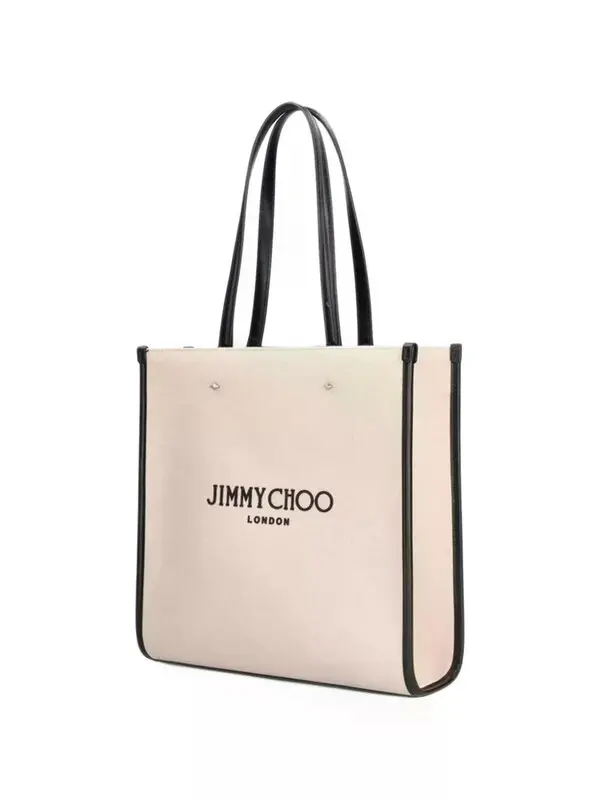 JIMMY CHOO Logo-print Canvas Tote Bag