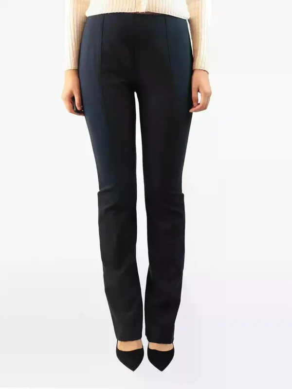 THE ROW High-waisted Tapered Trousers - Blue