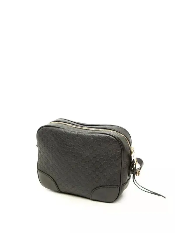 Gucci 2000-2015 Microguccissima Bree Crossbody Bag - Black
