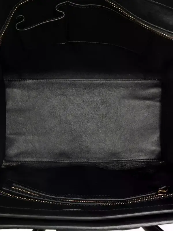 Celine 2012 Mini Tricolor Nubuck And Calfskin Luggage Tote Bag