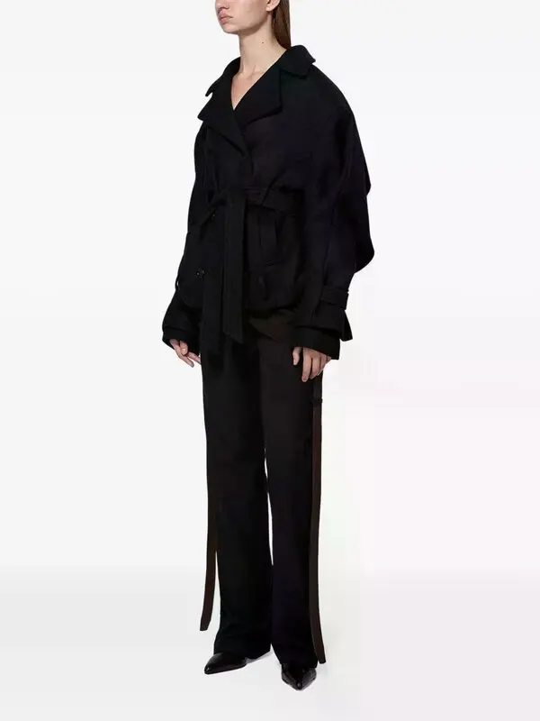 SRVC STUDIO Serpentine Loop-detail Trousers