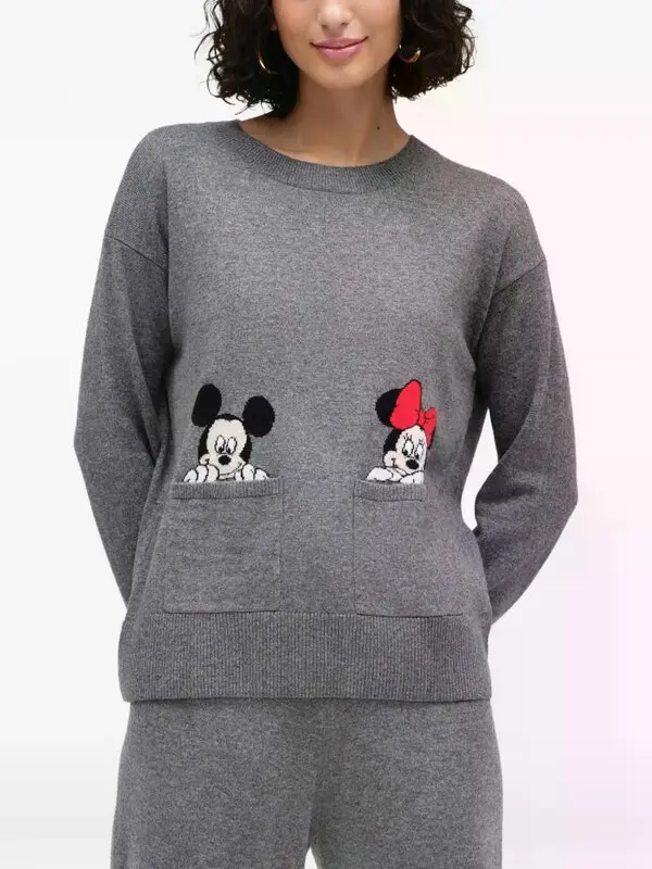 Chinti & Parker Mickey & Minnie Peek Pocket Sweater