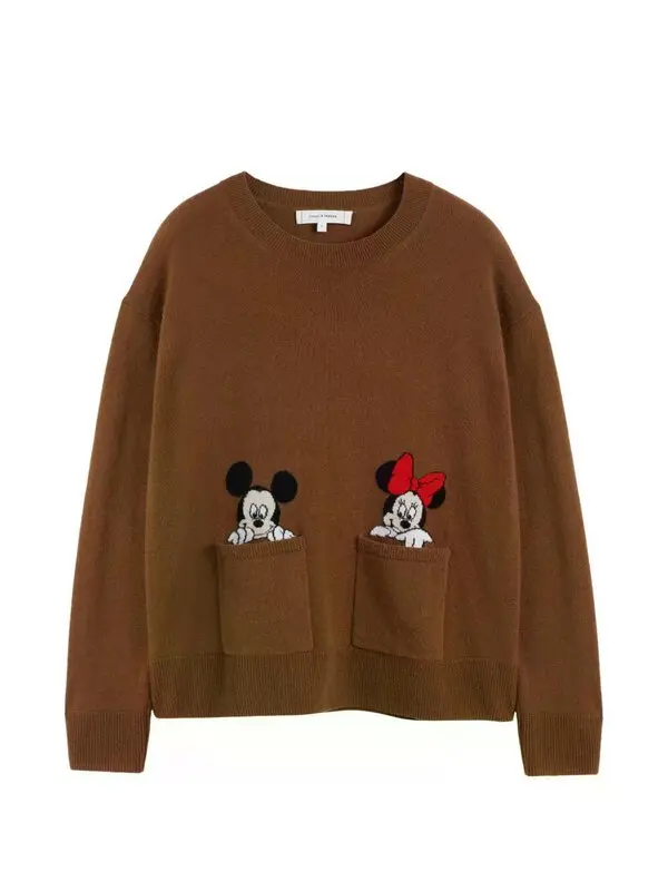 Chinti & Parker Mickey & Minnie Peek Pocket Sweater