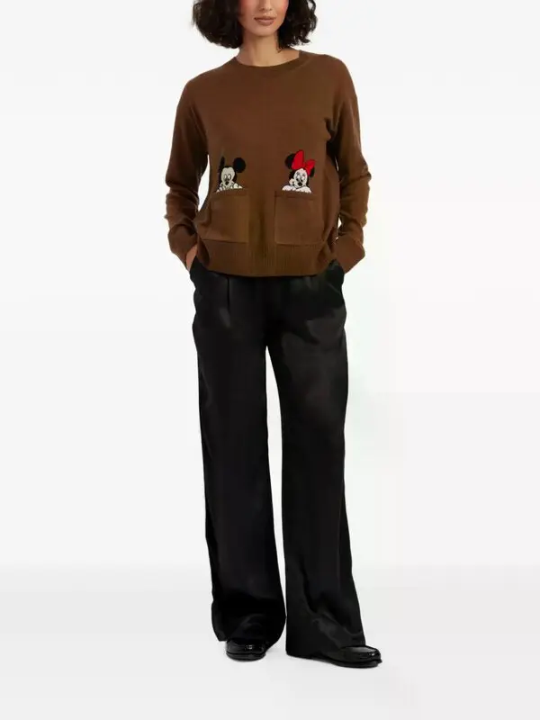 Chinti & Parker Mickey & Minnie Peek Pocket Sweater