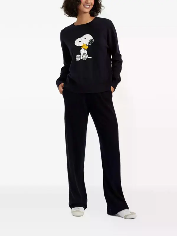 Chinti & Parker Snoopy Woodstock Intarsia-knit Sweater