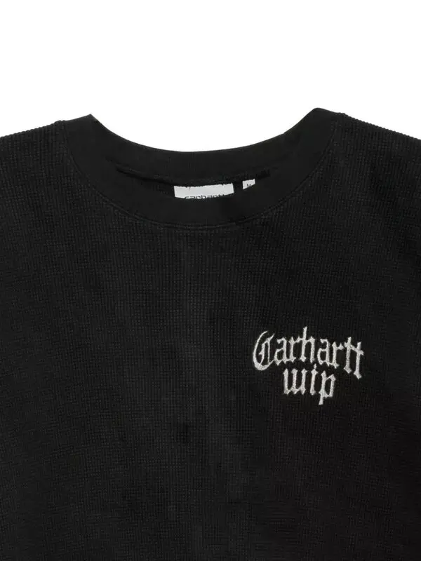 Carhartt Work In Progress Logo-embroidered Waffle-knit T-shirt