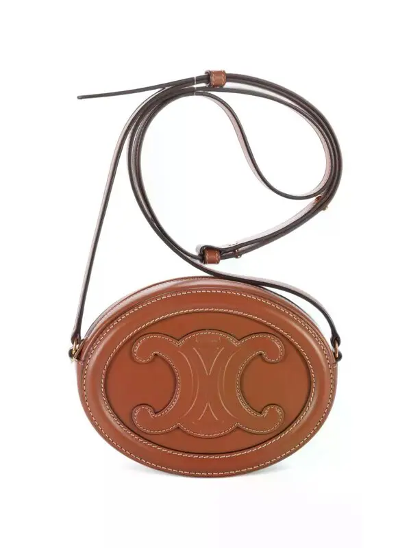 Celine Cuir Triomphe Oval Crossbody Bag