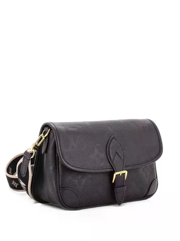 LOUIS VUITTON Diane Nm Handbag Monogram Empreinte Giant Shoulder Bag - Black