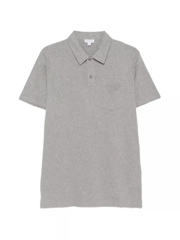 Sunspel Riviera Polo Shirt - Grey