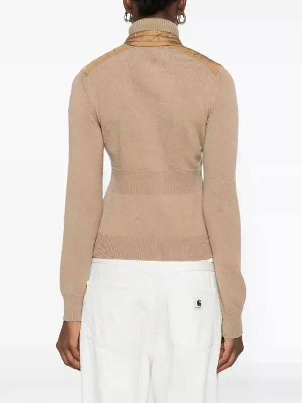 Moncler Quilted-panel High-neck Jacket