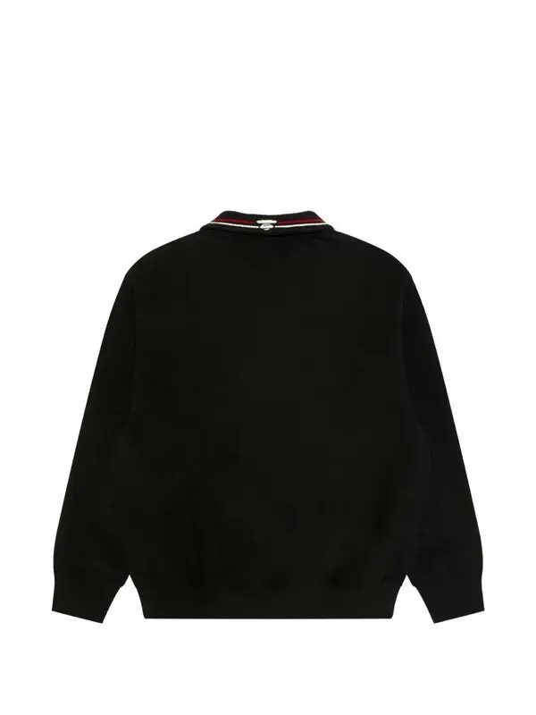 AAPE BY *A BATHING APE Logo-embroidered Quarter-zip Sweatshirt