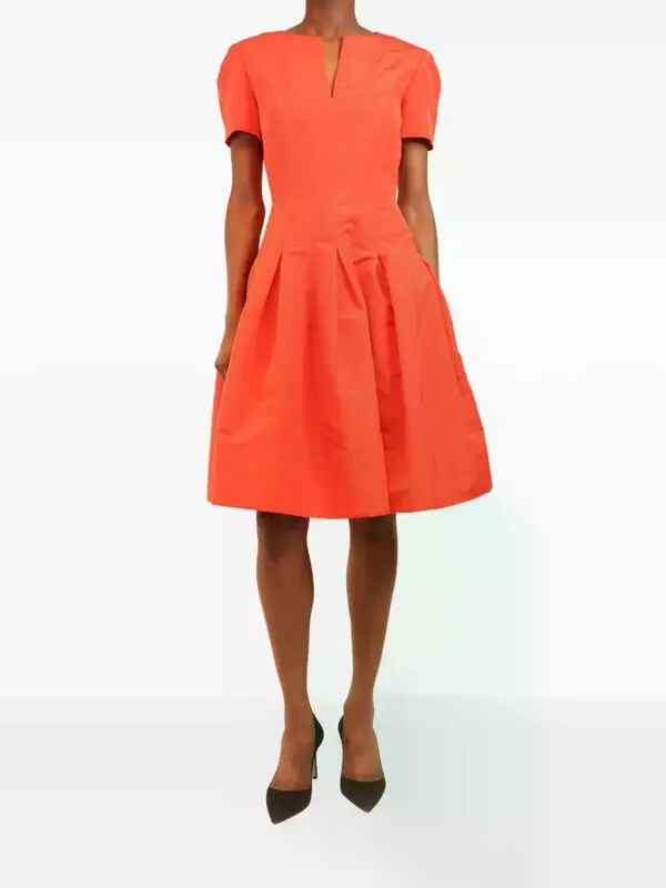 Oscar De La Renta Pleated A-line Mini Dress