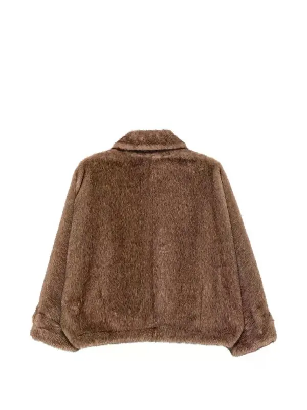 SWORD 6644 Button-up Faux-fur Jacket