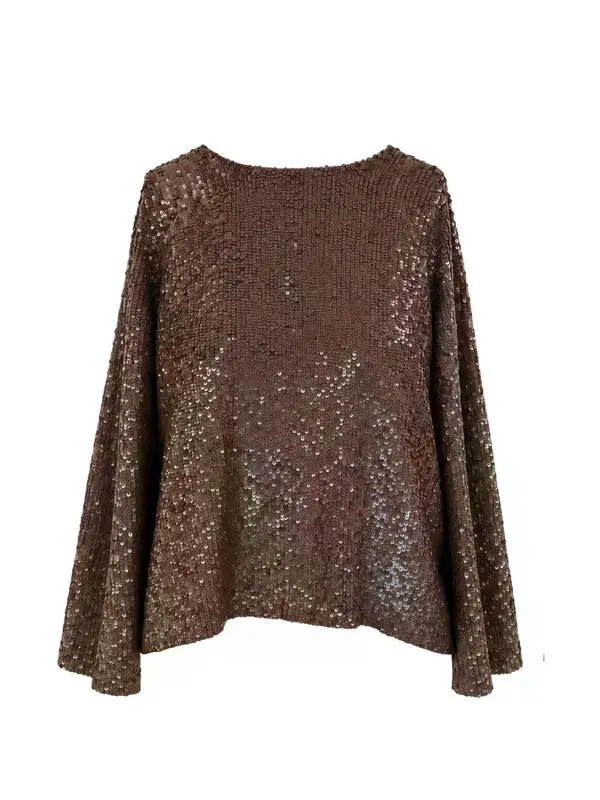 P.a.r.o.s.h Sequin-embellished Tie-fastening Blouse
