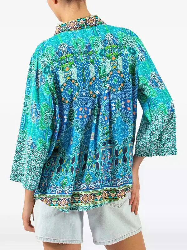 SARACO Atlas Mosaic-print Shirt