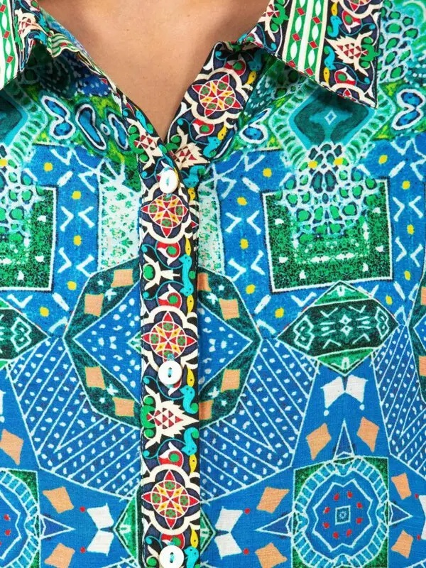 SARACO Atlas Mosaic-print Shirt